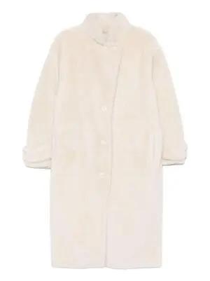 YVES SALOMON Shearling Coat - White