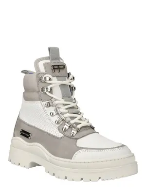 Filling Pieces Two-tone Ankle Boots - White