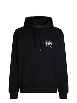 Karl Lagerfeld Ikon Relaxed Hoodie - Black