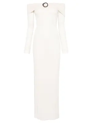 MANURI Amara Buckle Dress - White