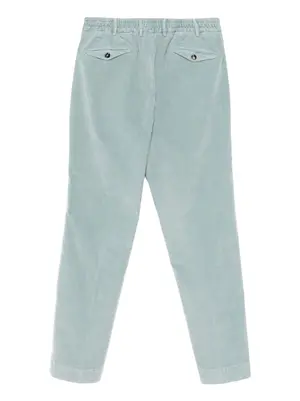 DELL'OGLIO Corduroy Tapered Trousers - Blue