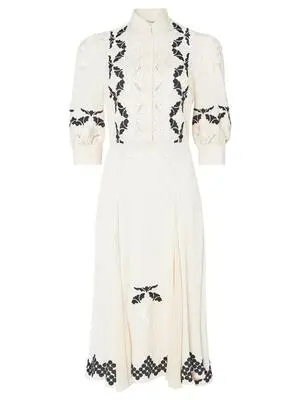 TEMPERLEY LONDON Daphne Midi Dress - Neutrals