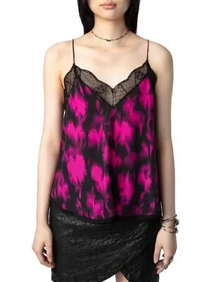 Zadig&Voltaire Christy Silk Printed Cami - Noir