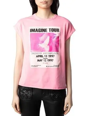 Zadig&Voltaire Imagine Concert Tour Tee - Chamallow