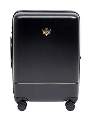 ROYCE & ROCKET Royce & Rocket The Castle Carry-On 21" Expandable Luggage Black/tobacco