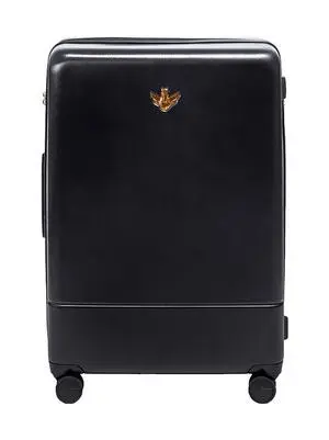 ROYCE & ROCKET The Castle Midsize 28" Expandable Luggage - Black/tobacco