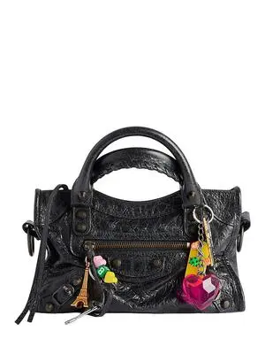Balenciaga Le City Mini Bag With Charms - Black