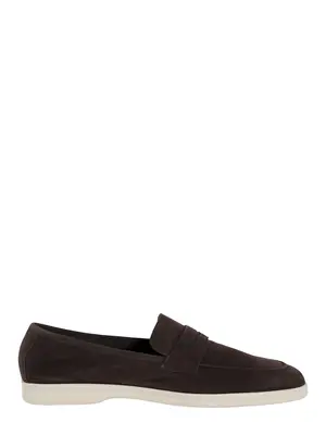 SOPHIQUE Essenziale Suede Penny Loafers - Brown