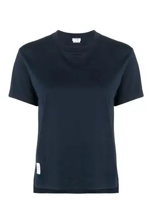 Thom Browne Logo-patch Short-sleeve T-shirt - Blue