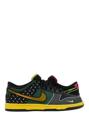 Nike Dunk Low What The Duck Home University Of Oregon Pe Sneakers - Black/apple Green/vivid Pink