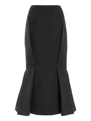 Prada Suiting Midi Skirt - Black