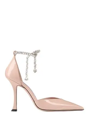 JIMMY CHOO Stevie 100 Patent Leather Pumps - Macaron