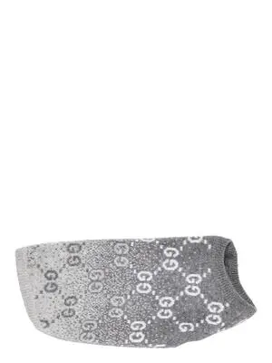 Gucci Gg Wool Jacquard Pet Sweater - Grey
