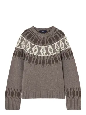 Arch4 Fair Isle Cashmere Sweater - Neutrals