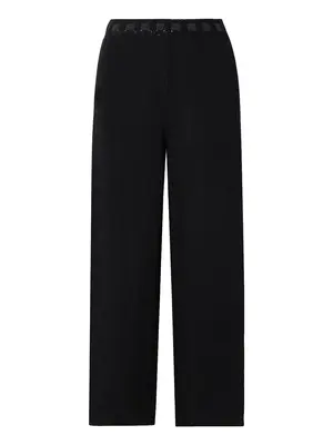 BODE Johnny Cotton Straight-leg Pants - Black