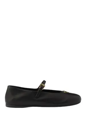 Prada Nappa Leather Ballerinas Black