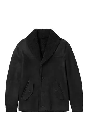 Gabriela Hearst Shawl-collar Shearling Jacket - Black
