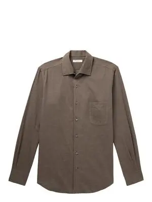 LORO PIANA Andre Cotton Flannel Shirt