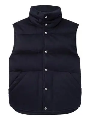 Loro Piana Lucio Quilted Storm System® Cashmere Down Gilet - Blue