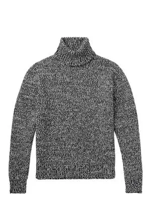 Loro Piana Alagana Cashmere-blend Rollneck Sweater - Black