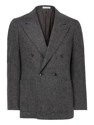 UMIT BENAN Double-breasted Blazer - Gray