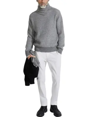 Zegna Two-tone Jumper - Grey