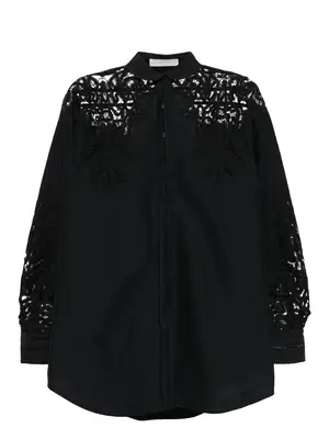 Ulla Johnson Harden Lace Shirt - Black