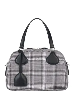 COURREGES Courrèges Houndstooth Bowling Bag