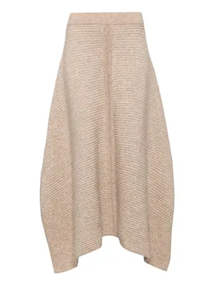 LAUREN MANOOGIAN Ottoman Panel Skirt - Neutrals