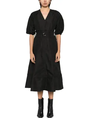 3.1 Phillip Lim Gathered Sleeve Dress - Black