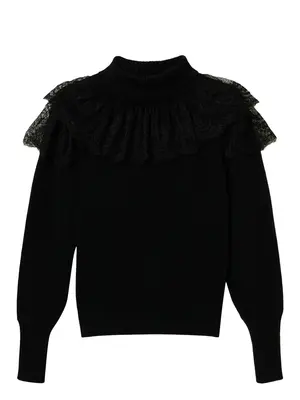 TWINSET High-neck Sweater - Black