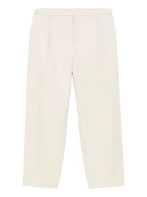 Brunello Cucinelli Twill-weave Trousers - White