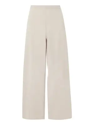 Skin Payton Cashmere Wide-leg Pants - Cream