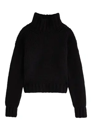 Moncler Logo Wool-blend Jumper - Black