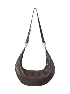 HYER GOODS Leather Convertible Hobo Ring Bag