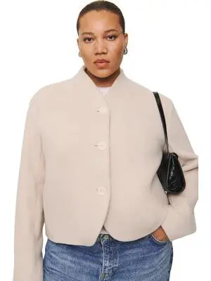 REFORMATION Owen Jacket Es - Ivory