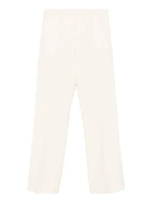 Alberto Biani Wool Flared Trousers - White