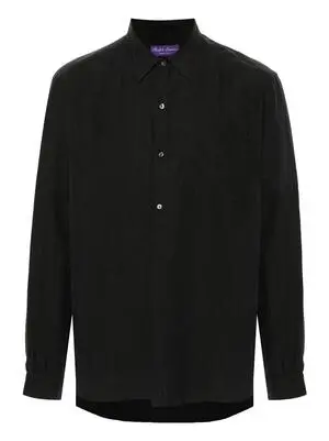 Ralph Lauren Purple Label Pointed-collar Shirt - Black