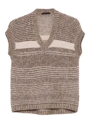 TRANSIT Ribbed-Knit Vest