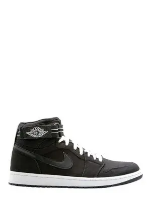 JORDAN 1 High Strap Canvas Sneakers - Black