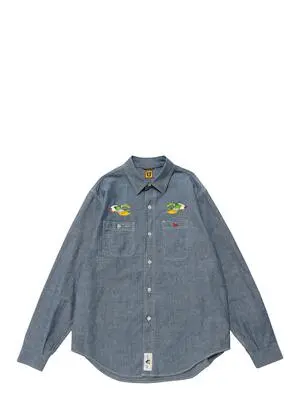 HUMAN MADE Chambrey Long-sleeve Shirt - Blue