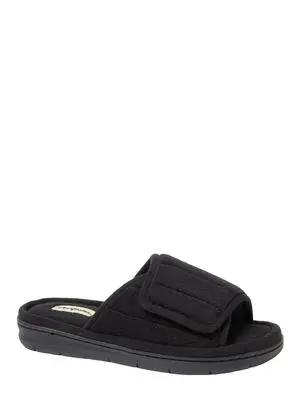 DEARFOAMS Mickey Terry Adjustable Slide Slipper - Black
