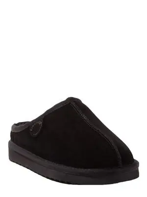 DEARFOAMS Fireside Greta Shearling Clog Slipper - Black