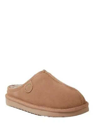 DEARFOAMS Fireside Greta Shearling Clog Slipper - Driftwood
