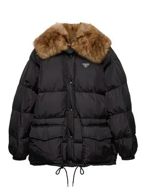 Prada Tech Canvas Down Jacket - Black