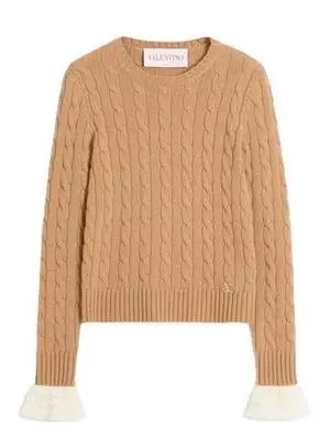 Valentino Garavani Cashmere Sweater - Natural