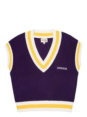 ELLSWORTH + IVEY Game Day Louisiana Sweater Vest - Red