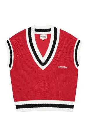 ELLSWORTH + IVEY Game Day Sweater Vest - Red