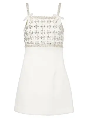 Rebecca Vallance Lia Embellished Minidress - White