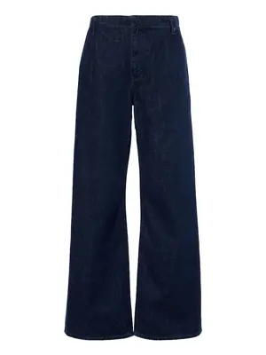 RE/DONE Triuser High-rise Wide-leg Jeans - Blue